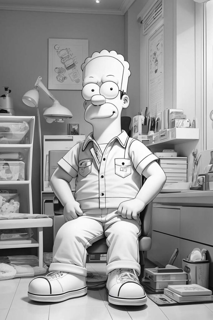Dibujos para colorear de los personajes de Los Simpsons - Benjamin ...