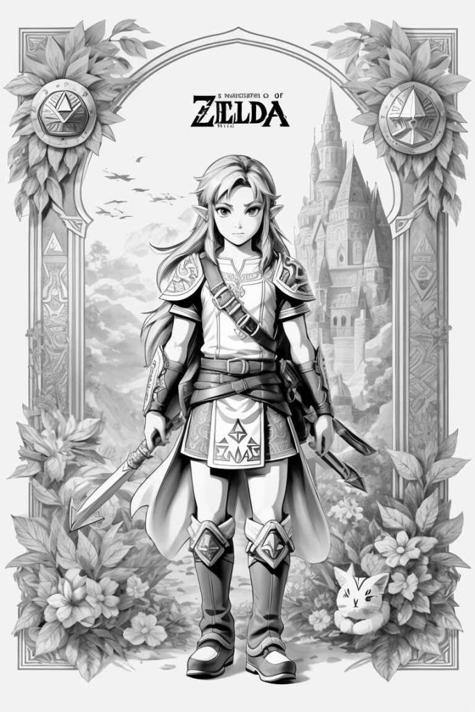 Dibujos para colorear de los personajes de la Leyenda de Zelda ...