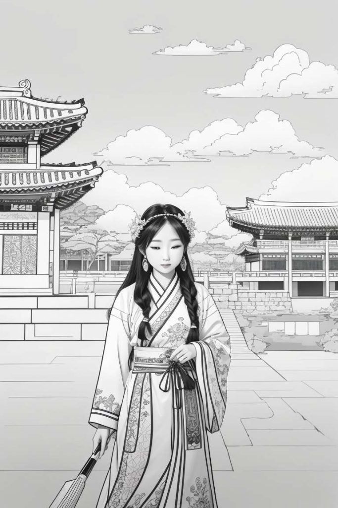 Paises Culturas Corea Dibujos Para Colorear - Benjamin Franklin Press